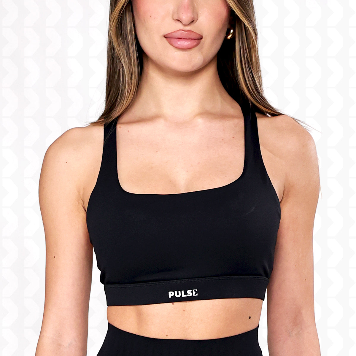 Black Sport Bra | Stylish Bra | Pulse Fitness Wear.