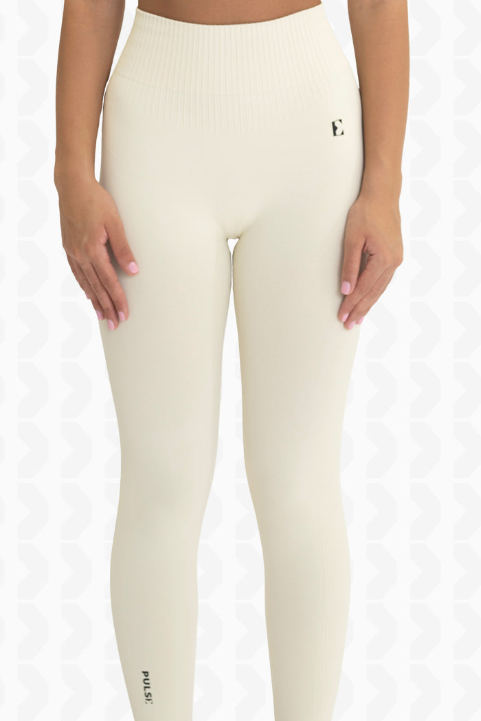 White Seamless Neon Legging | Stylish White Legging | Pulse Fitness Wear